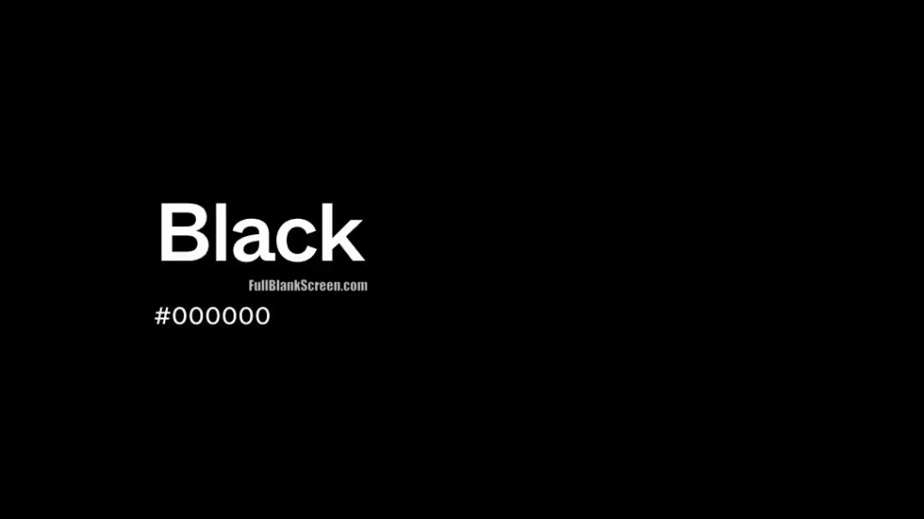 Blank Screen Colors - White, Black & More | Full Blank Screen